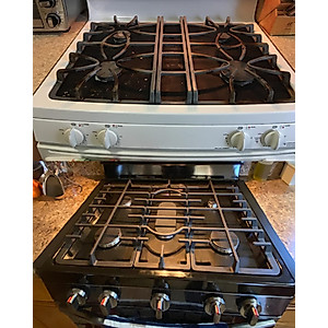 MSDADA Stove Covers, 8 Pcs 0.2 mm 10.6" x 10.6" Gas Range Protectors with 2 Pcs 21” Silicone Gap Cover Keep Stove Clean, Double Thickness, Reusable, Non-Stick, Easy to Clean