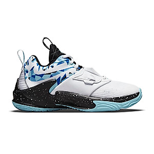 Nike Kid's Freak 3 GS Basketball Shoe, White/Black/Copa, 7 Big Kid