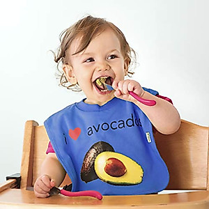 green sprouts Learning Cutlery Set Helps Toddler Develop Independent Eating Skills Designed for Small Hands, Contoured Handles for Easy gripping, Safety Edge on Knife, Dishwasher Safe