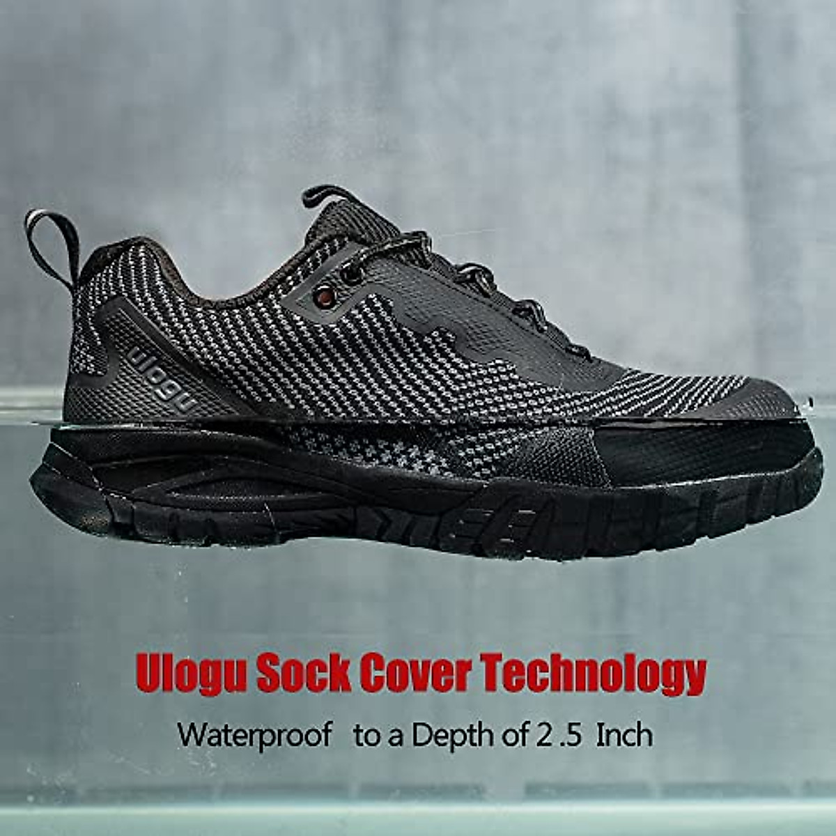 Hiking Shoes for Men Waterproof Lightweight Non Slip Comfortable Breathable Work Walking Trekking Trails Rain Outdoor Ankle Boots impermeable antideslizantes Zapatos de senderismo para Hombre Black