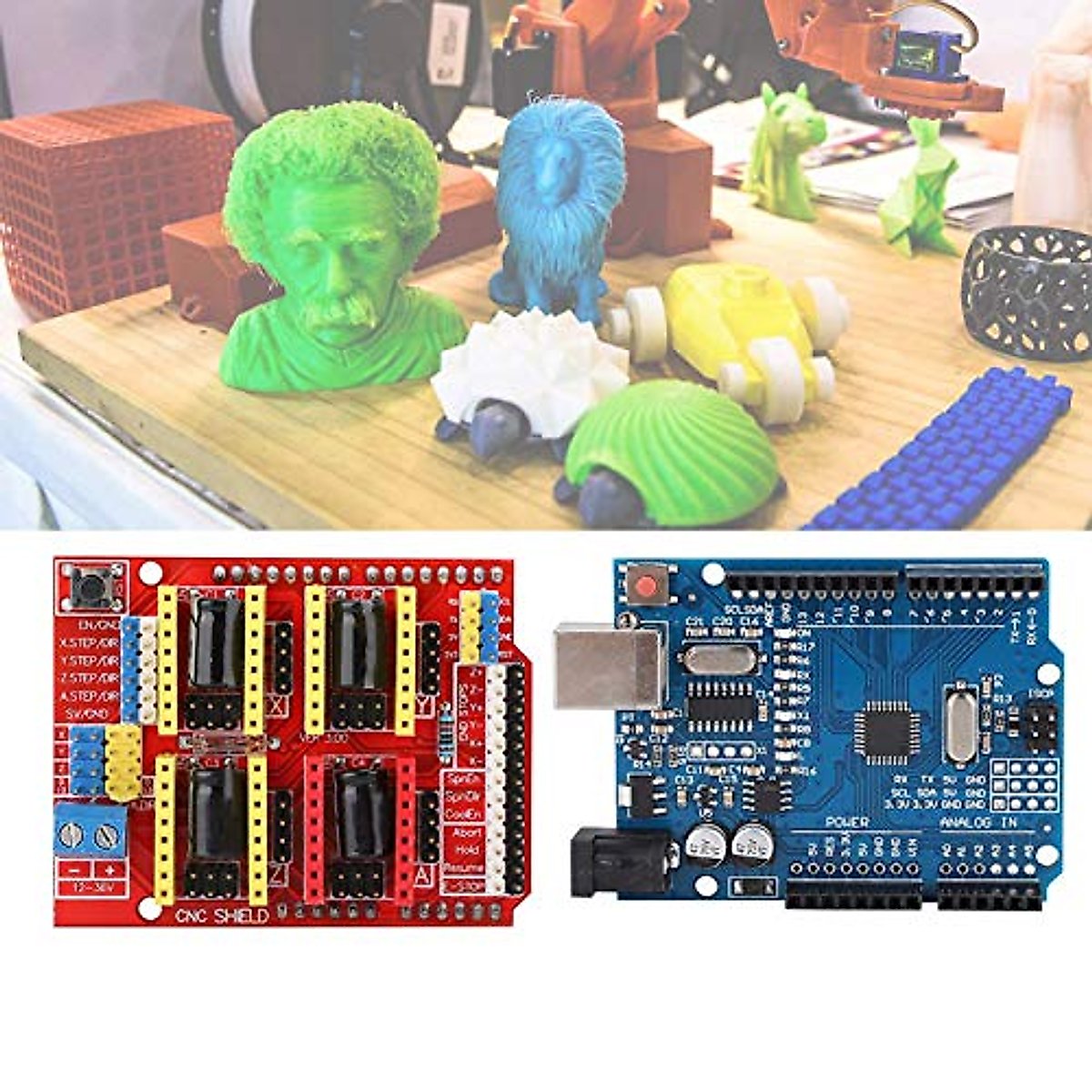 USB Interface Practical High Quality CNC Shield Stepper Driver, Compatible Expansion Board Kit, for