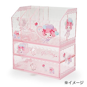 Sanrio 055913 My Melody Glitter Clear Cosmetic Organizer