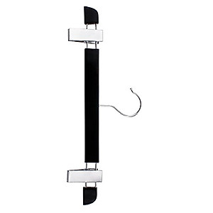 NAHANCO 200713BHU Wooden Pant Hangers,"Executive Series", Home Use, 14", Black Finish (Pack of 12)