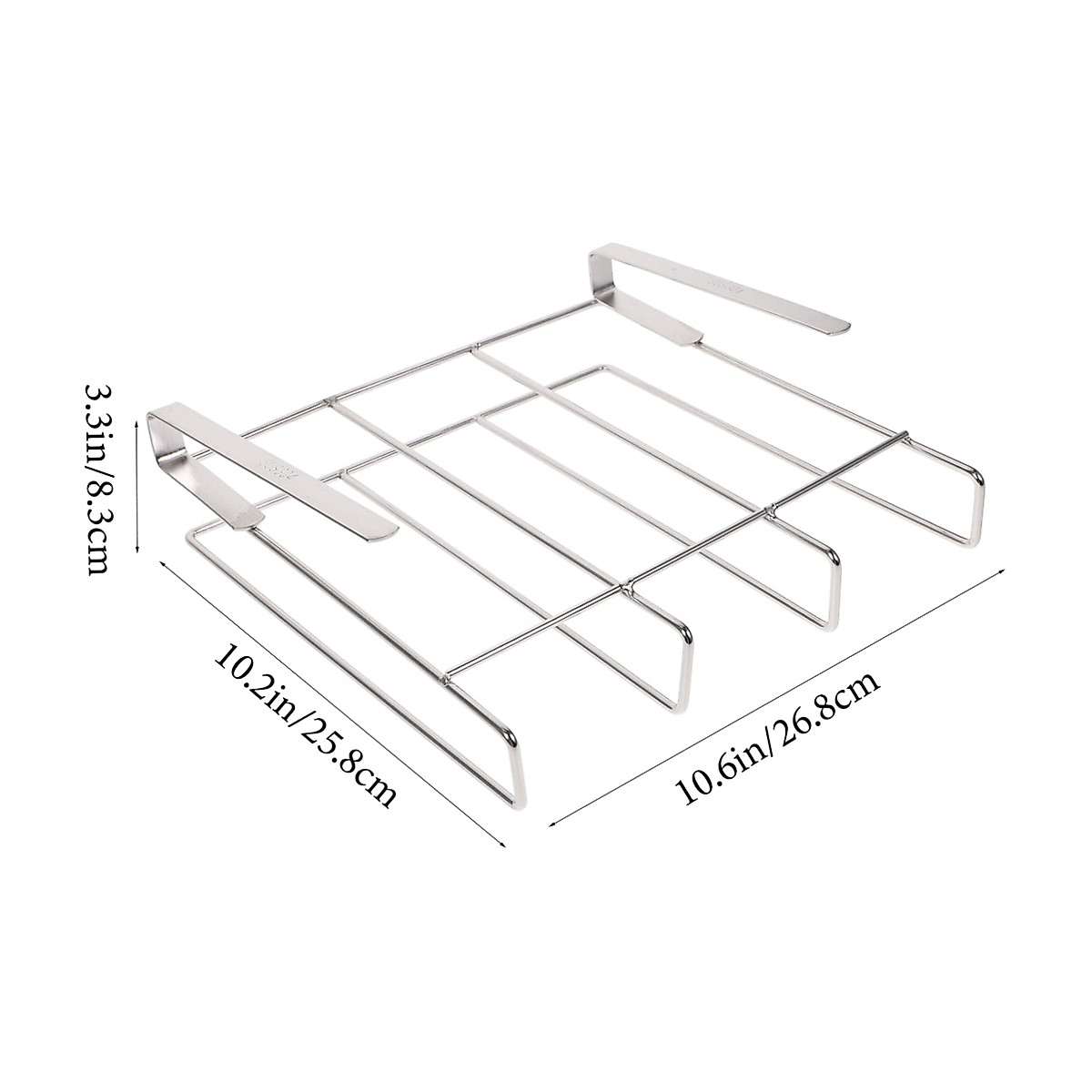 UPKOCH Stainless Steel Hanging Chopping Board Rack, Silver, 15 x 15 x 1.5 in