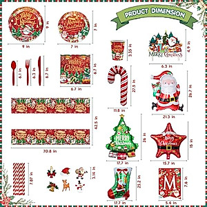 234 Pcs - Christmas Balloons Decorations - Christmas Party Decorations - Christmas Party Decor - Christmas Decorations Indoor - Christmas Party Supplies - Grinch Christmas Party Decorations