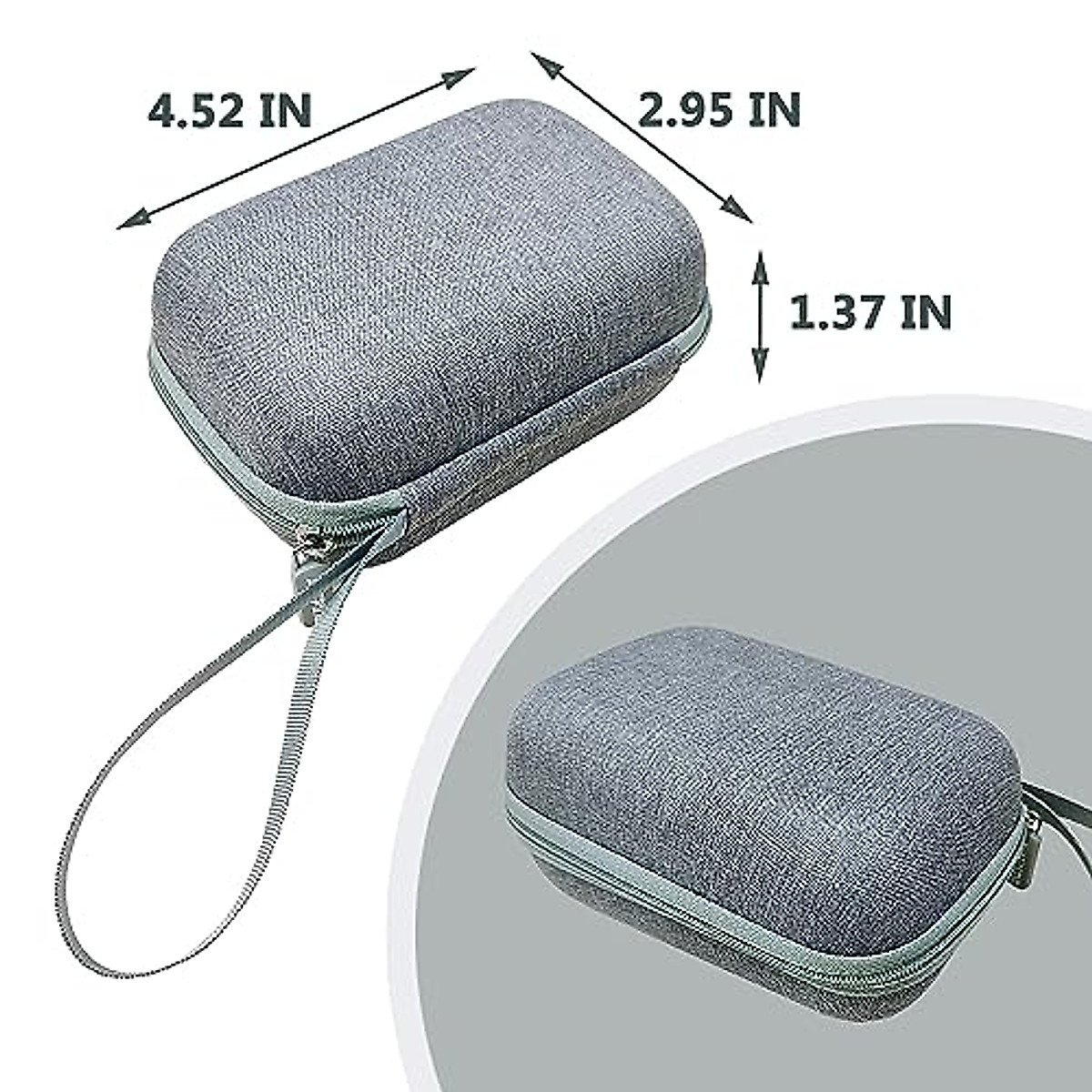 XEGIMOR Case Replacement for RG Nano Retro Handheld Game Console, Protective Storage Holder for Anbernic RG Nano Mini Handheld Game Console Accessories(Only Case) (Grey)