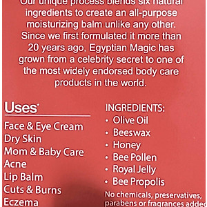 Egyptian Magic All Purpose Skin Cream Bundle - 3 items: 4 oz Jar + 1 oz Jar + .25 oz Jar