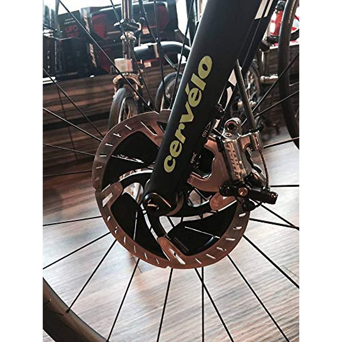 Juin Tech F1 Cable Actuated Hydraulic Bicycle Bike Disc Brake Caliper Set Extra Lightweight Hybrid Brake Set for Flat-Mount Road/Cyclocross/Gravel/E-Bike/Folding Bike use w/160mm 6" rotors (Gray)