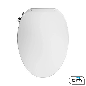 Smart Toilet Seat - Electronic Bidet Seat - Hot Water Bidet Toilet - Night Light - Tankless - Air Dryer