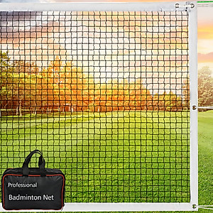 Professional Badminton Net for Backyard, Portable With Bag, Volleyball Net Outdoor, Replacement for Beach Schoolyard Competition, Size 20FT X 2.5FT