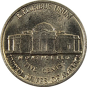 1942 Jefferson Nickel 5 Cent Piece BU Uncirculated Mint State 5c US Coin