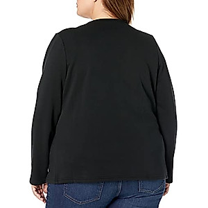 The Drop Women's @caralynmirand Long Sleeve Knit Moto Jacket, Black, S