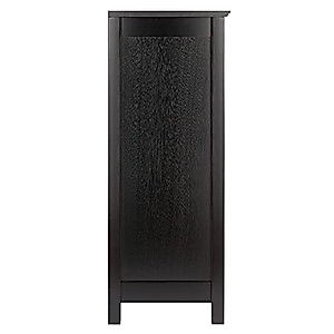 Winsome Terrace Storage Shelf 3-Tier Wide in Espresso, 26-Inch