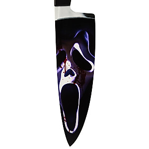 Spirit Halloween Ghost Face ® Knife Sign | Officially licensed | Home Décor | Horror Décor