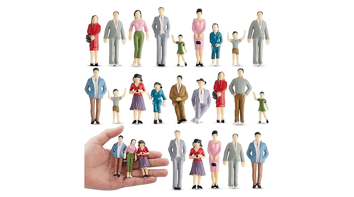 Namalu 14 Pcs Miniature People Figurines for Detail Projects