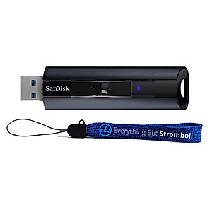 SanDisk 1TB Extreme PRO Flash Drive USB 3.2 Solid State Drive for Computers, Laptops - High Speed 420MB/s Read Speed 380MB/s Write (SDCZ880-1T00-G46) Bundle with (1) Everything But Stromboli Lanyard