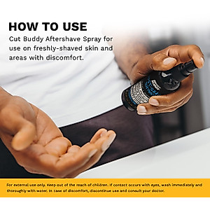 The Cut Buddy After Shave Spray for Men & Women, Helps Alleviate Ingrown Hairs & Discomfort from Shaving, Citrus + Willow Bark Scent, 3.4 Fl Oz