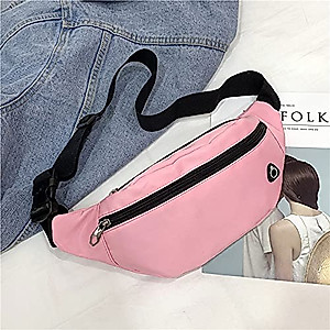 AKWFUNZ Storage bag simple multifunctional ports leisure men's and women's bags (Black)