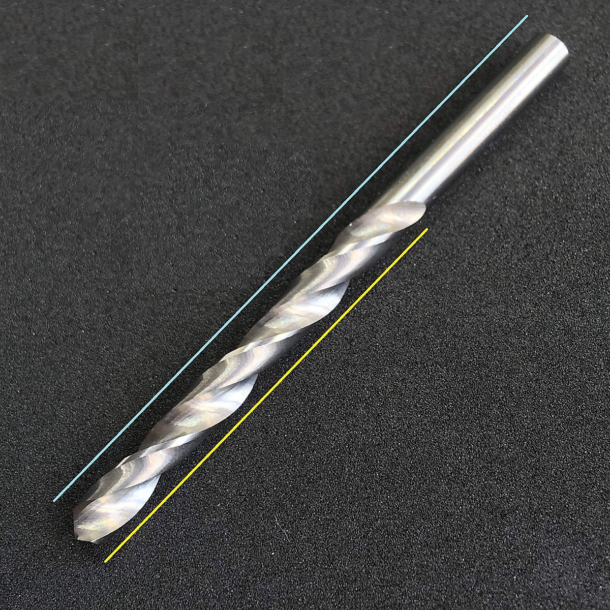 2/Pack Solid Carbide Drill Bit for Hardened Steel Hard Ness HRa 91.3 Aerospace Standard K20 Tungsten Carbide Jobber Length Twist Drill for Metal 118 Degree Four Facet Point Fractional Size (1/8")
