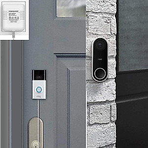 24Volt Transformer C Wire Adapter for Thermostat and All Versions of Ring Doorbell, Compatible with Nest, Ecobee, Honeywell, Sensi, Sensi Smart WiFi Thermostat, Nest Hello Doorbell Supply Cord