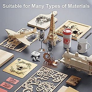 ORTUR Laser Engraver, Laser Master 2 S2 LF, 20W Laser Engraving Cutting Machine, 0.17*0.25mm Fixed-Focus Compressed Spot Eye Protection 5.5W Output Power Laser Cutter for DIY Metal, Wood (390x410mm)