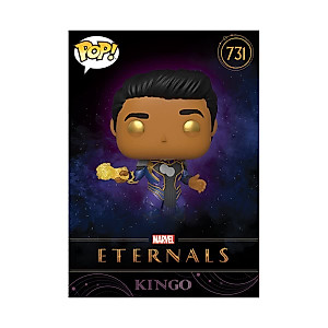 Eternals Kingo Pop! Vinyl Figure with Collectible Card - Entertainment Earth Exclusive