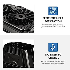 Gatuida 3pcs Games Silent Cooling Play Heatsink Cellphone Radiator: Phone Streaming Mobile Radiator for Universal Cell Fan Live Gaming Rechargeable Tablet Semiconductor Single