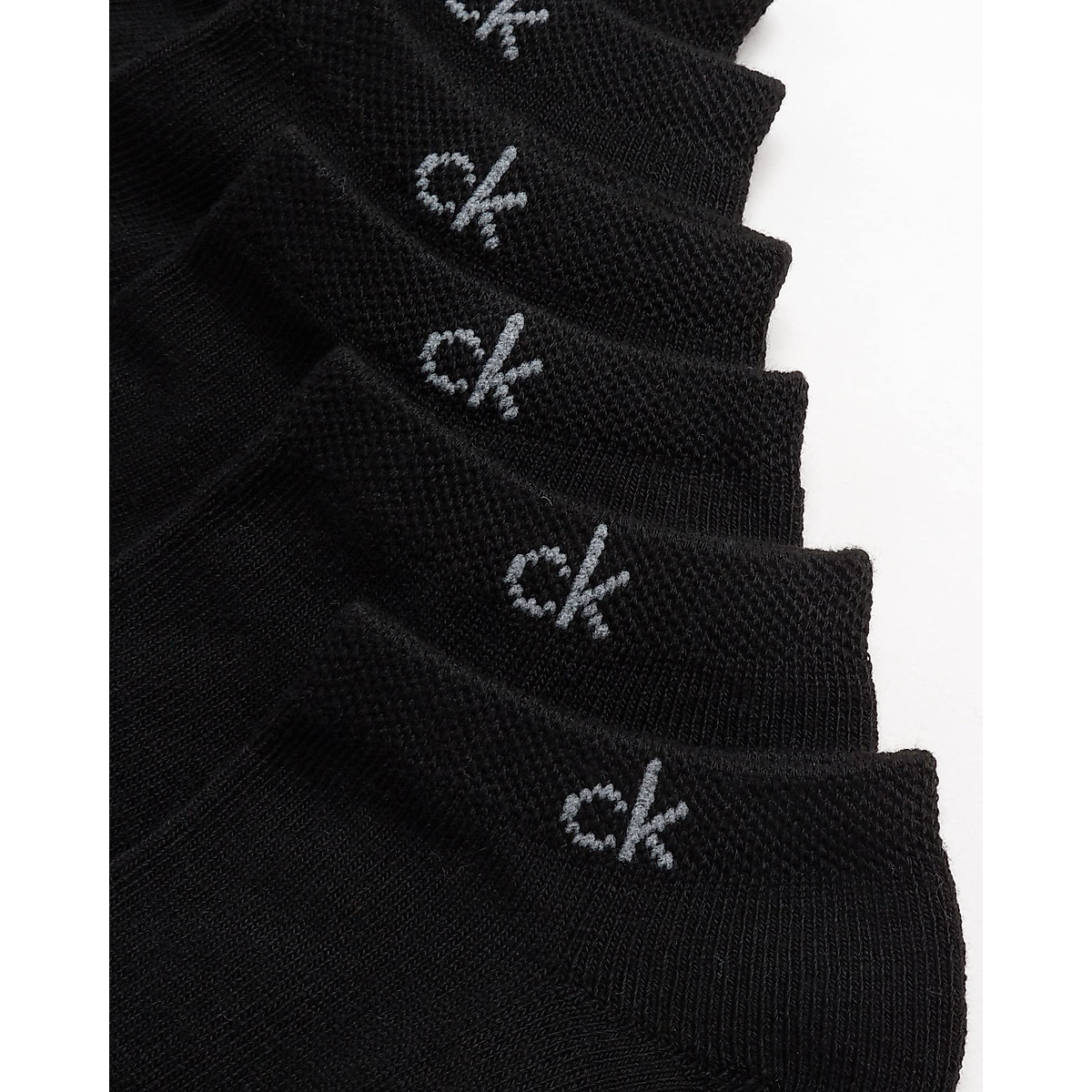 Calvin Klein Women's Athletic Socks - Cushion No Show Socks (6 Pack), Size 4-10, Black