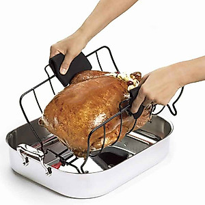 Cuisipro 746780 Roasting Rack, 16 IN, Stainless Steel