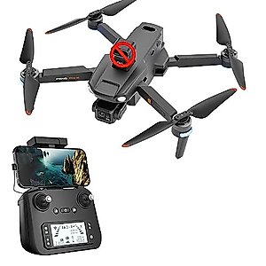 RKSTD 4K Camera GPS RC Drone For Adults, Foldable RC Quadcopter, Brushless Motor, Circle Flight, Waypoint Flight, Auto Return, Follow Me, Altitude Hold, Headless Mode