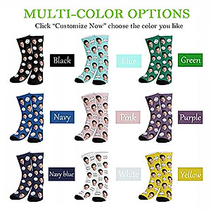 Makifou Custom Socks,Personalized Socks with Faces,Turn Photo into Baseball Funny Socks for Men and Women,Socks20220216-1,One Size