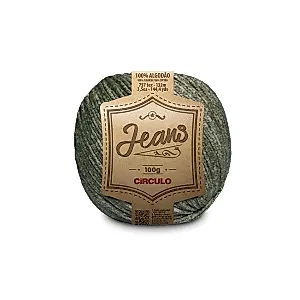 Circulo Jeans Cotton Yarn, 100% Brazilian Cotton Yarn - Cotton Yarn for Crocheting and Knitting, Yarn Art Jeans- DK Weight Yarn, 144yds and 3.5 oz, Color 8751