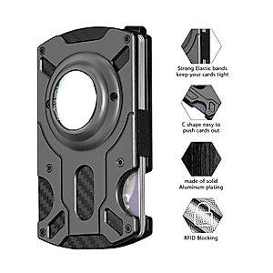 furid Apple Airtag Wallet Men: Wallet with Airtag Holder, Air Tag Wallet, Minimalist Slim Wallet with Money Clip