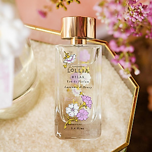 LOLLIA Relax Eau de Parfum, 3.4 fl. oz. - Women's Fragrance with Lavender & Honey, White Orchids, Indian Amber & Tahitian Vanilla