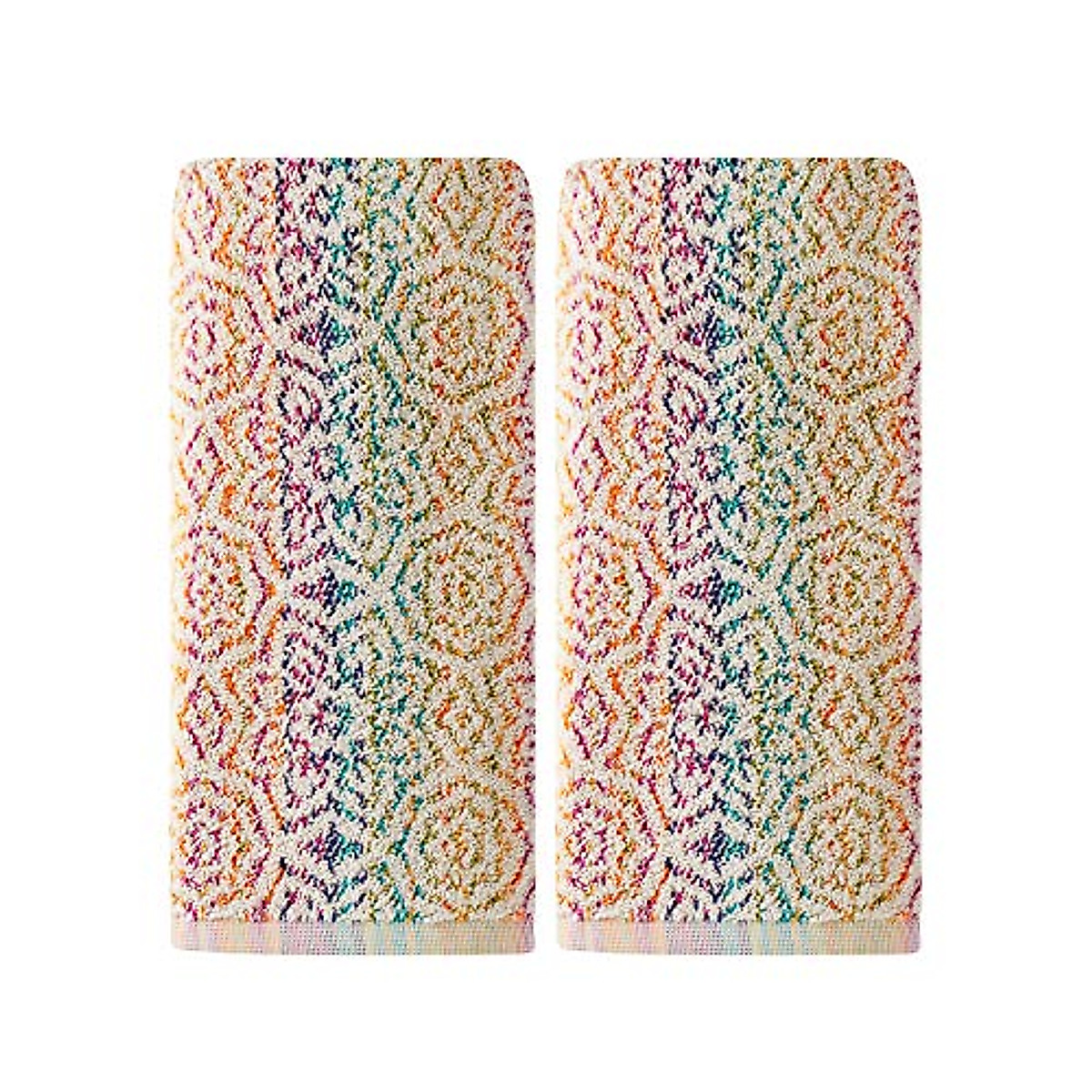 SKL Home by Saturday Knight Ltd. Rhapsody 2 Pc Hand Towel, Multicolored