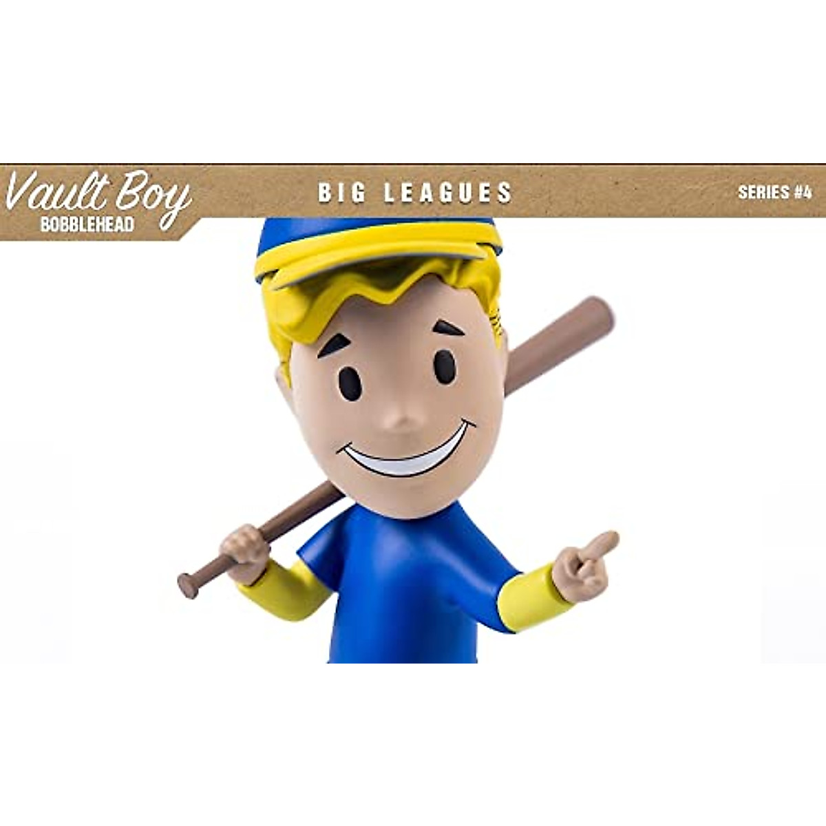 Gaming Heads Fallout 4 Bobblehead Vault Boy 111 Series 4 - Big Leagues - Collectible Bobbleheads