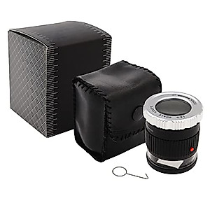 10x Loupe Magnifier, Adjustable Focal Length Magnifier with 30mm Lens, LED and UV Light, Foldable Jewelers Loupe Magnifier Glass for Jewelry,Textile,Coins,Optical,Embroidery,Circuit Board,etc.