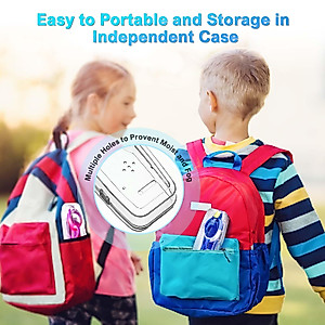 Juatellay Kids Swim Goggles with Cases, 2 Packs No Leaking Anti Fog Swimming Goggles 180° Clear View Kids Goggles for Boys Girls(Age 6-14)