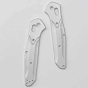 Aibote 1 Pair Aluminium Alloy Handle Scales Replacement Grips Designed for Benchmade Osborne 940 DIY Tool Handles Patch
