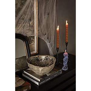 Finymk Halloween Candle, Halloween Skeleton Candle Scary Halloween Home Decor 100% Natural Material Big Skull Candle Use for Home Halloween Party Room Table Decoration