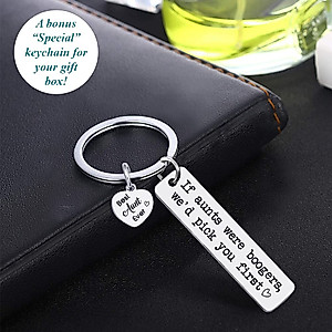 Aunt Gifts - Gifts For Aunt From Niece, Nephew - Mother Day, Birthday Gift For Aunt, New Aunt, Aunties - Best Aunt Ever Gifts, Aunt Announcement, Auntie Gifts Set - Tumbler 20 Oz & Aunt Keychain