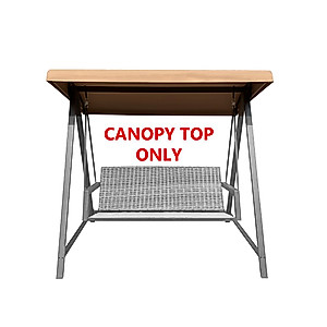 ALISUN Replacement Canopy Top for Model #GCS00250B-YD for Better Homes & Gardens Patio Swing (Top Only) (Canopy Top)