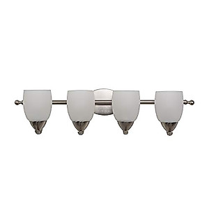 Yosemite Home Decor 1261-4V-BN 4 Light Vanity Light, Brushed Nickel