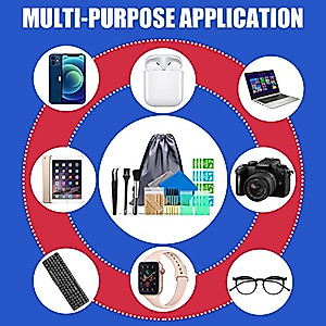 Cell Phone Cleaning Kit, Speaker Cleaner for iPhone, Charging Port Cleaning Tool, Electronic Cleaning kit, Compatible with Airpods Earbuds Camera USB C Lightning Port ipad (140PCS)