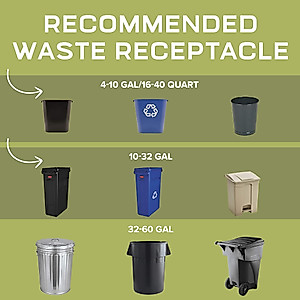 ALL SUPPLIES SHOP Small, Medium 24” X 31” Clear Trash Can Liner, 12-16 Gal Garbage Bags, 39 Micron 1.5 Mil Thick for Homes/Offices/Bathrooms/Hospitals/Hotels/Gyms, Indoor/Outdoor Use 500 Per, Roll