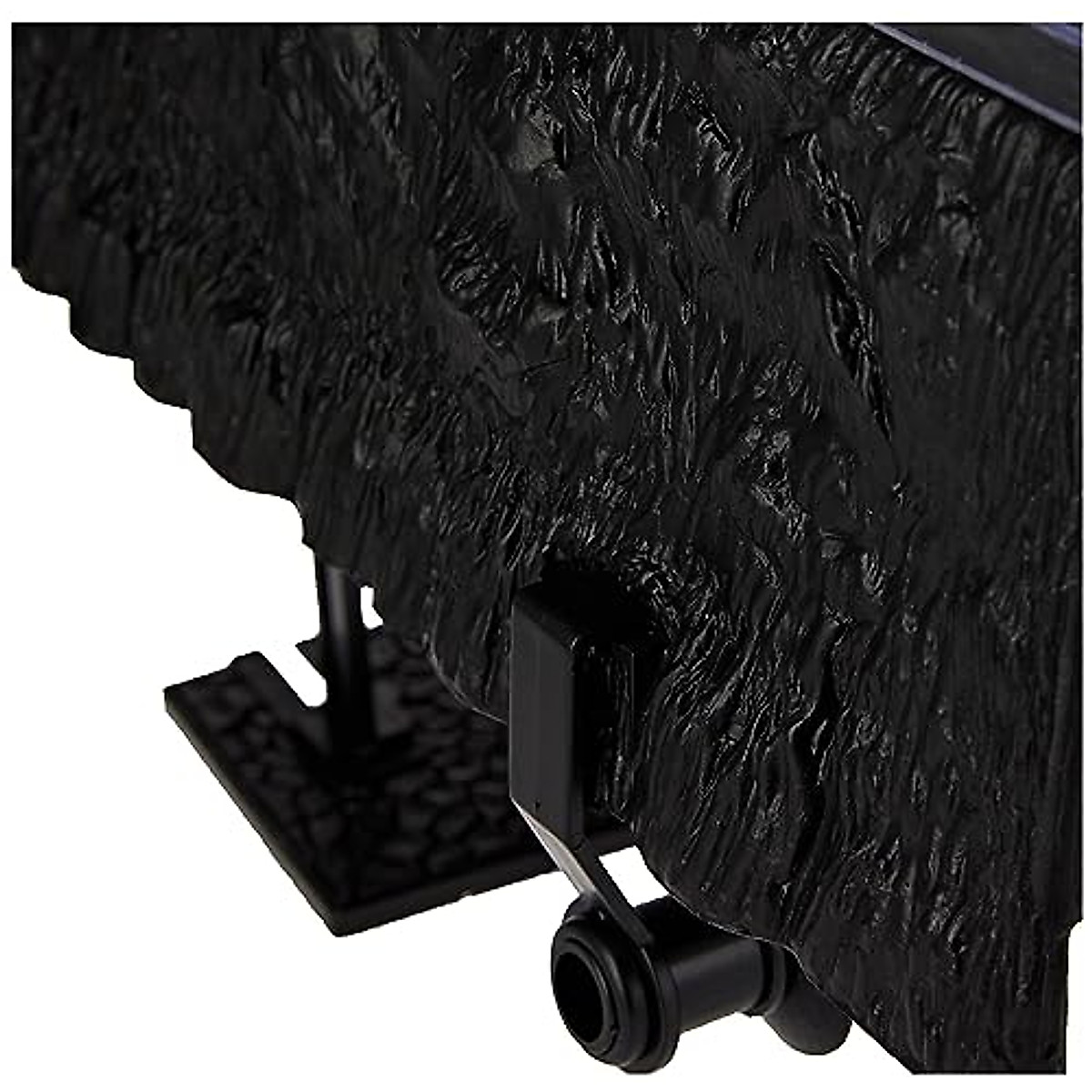 PENN-PLAX Reptology Turtle Topper – Above Tank Basking Platform That Safely Mounts to Standard Size Tanks Including 10g, 20L, 20H, 29g, up to 55 Gallons and 13” Wide – Black Color
