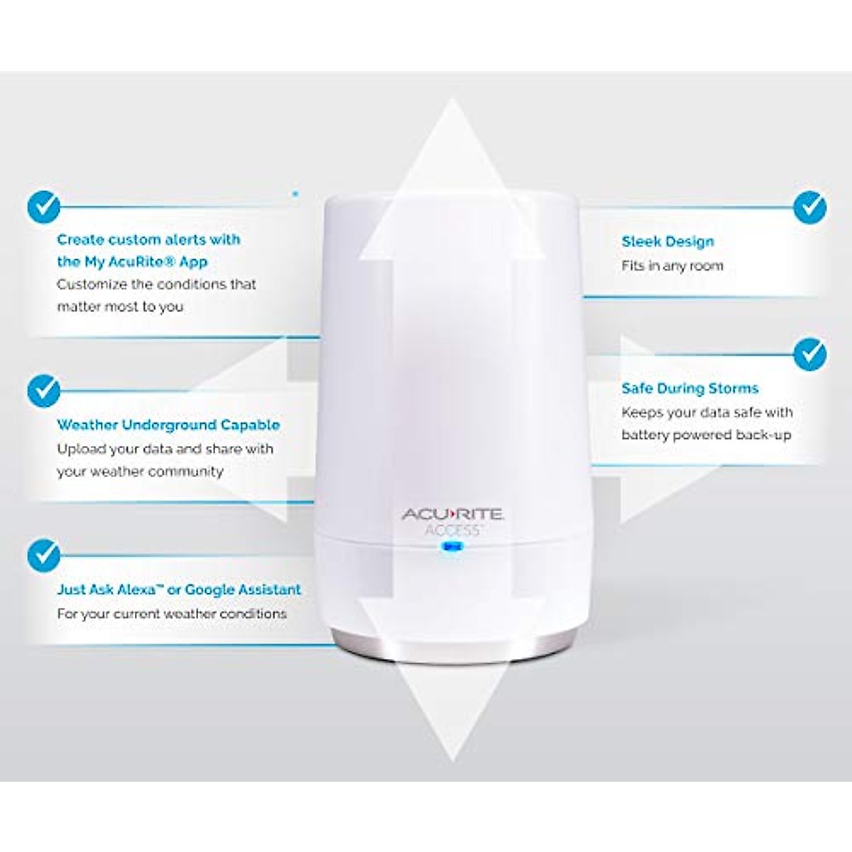 AcuRite 09155M AcuRite Access for Remote Monitoring of AcuRite Weather Stations, Compatible with Amazon Alexa