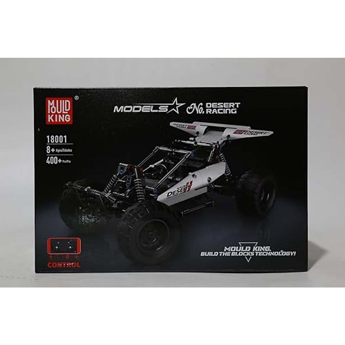 Mould King 18001 Desert Racing Building Kit, Remote Control Off-Road Buggy Racer Car Toy Building Blocks Set, for Kids Age 8+ (394 Pieces)