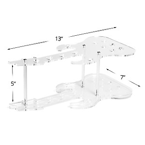 Shot Glass Set for Party- Guitar Shot Glass Holder Perfect for Bar Set Tray- Great for Tequila Shot Set or Whiskey Tray- Shot Caddy Comes with a Set of 12 Viles