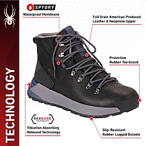 Spyder Men's Hiking Shoes, Black, 10.5